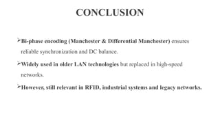 BIPHASE Encoding data communication and networking . pptx | PPTX