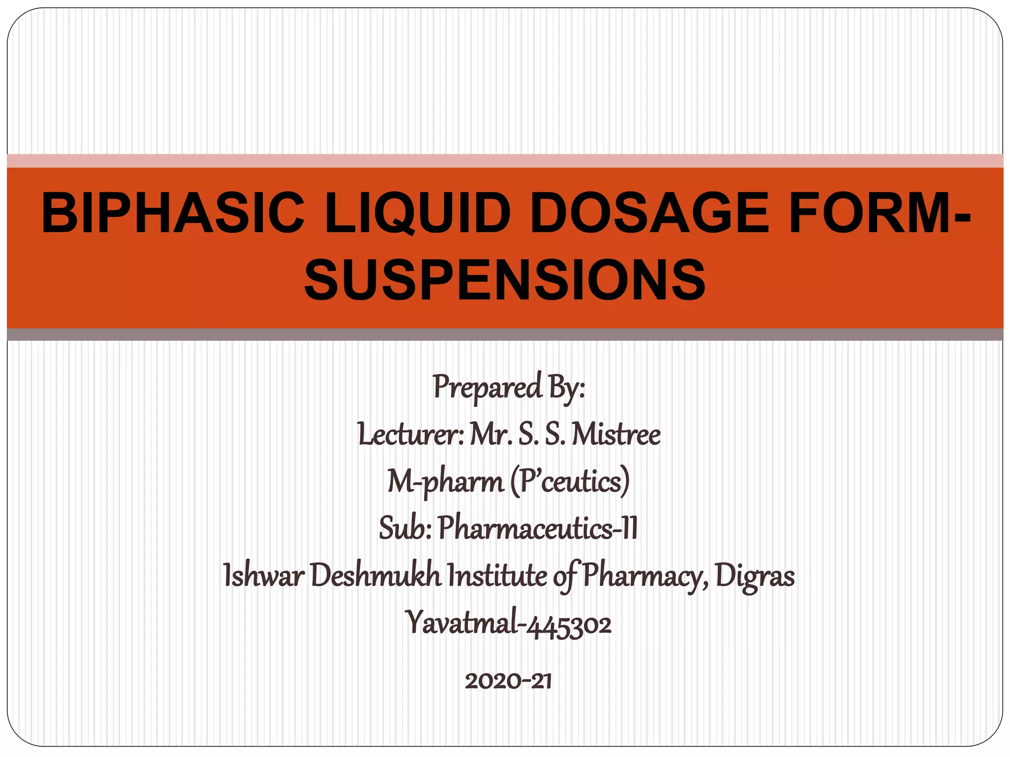 Suspension (BLDF) | PPTX | Skin Care | Beauty