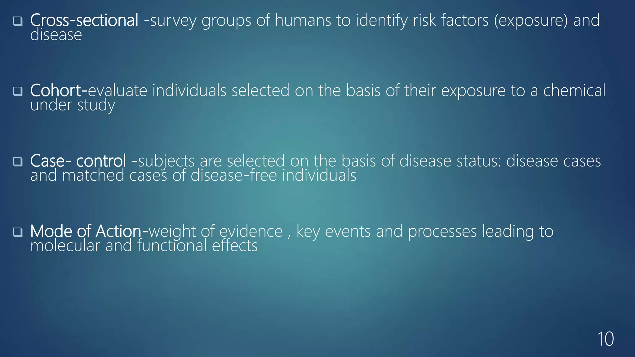 Toxicological risk assessment of chemicals | PPTX