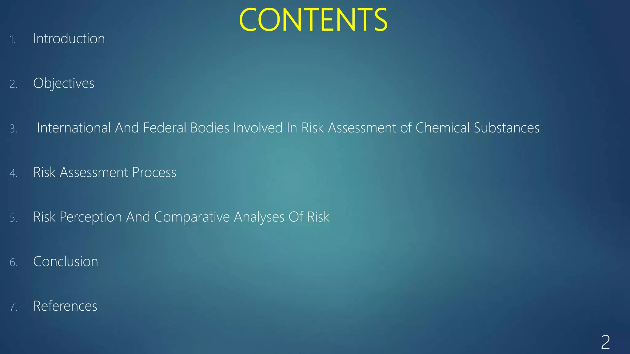 Toxicological risk assessment of chemicals | PPTX