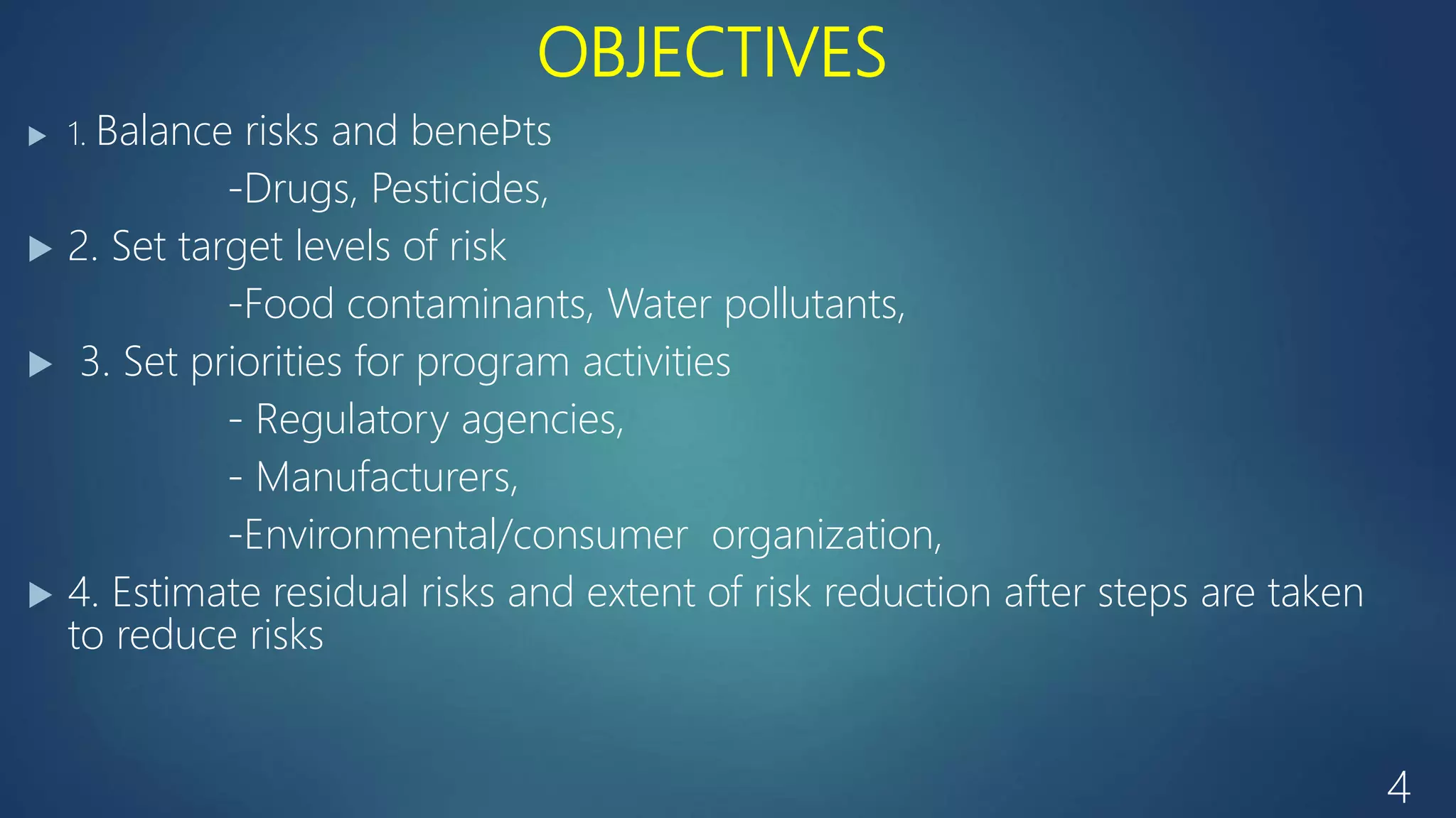 Toxicological risk assessment of chemicals | PPTX