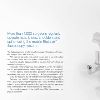 Biplanar 500e catálogo | PDF | Surgery | Medical Health