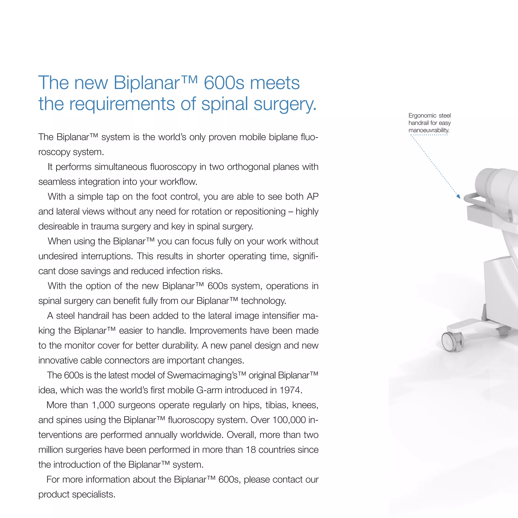 Biplanar 600s catálogo | PDF | Surgery | Medical Health