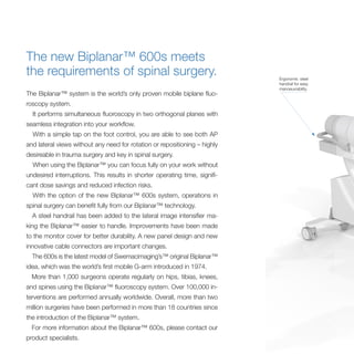 Biplanar 600s catálogo | PDF | Surgery | Medical Health