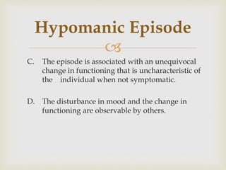 Bipolar Disorder | PPTX