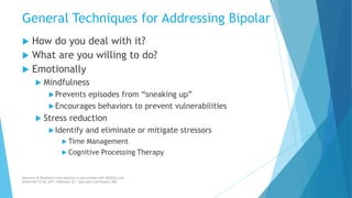 Bipolar Treatment Using a Strengths Based, Biopsychosocial Perspective ...
