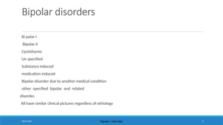 bipolar.pptx according to DSM-5- criterias | PPTX
