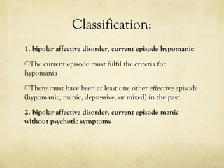 Bipolar disorder | PPT