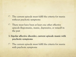 Bipolar disorder | PPT