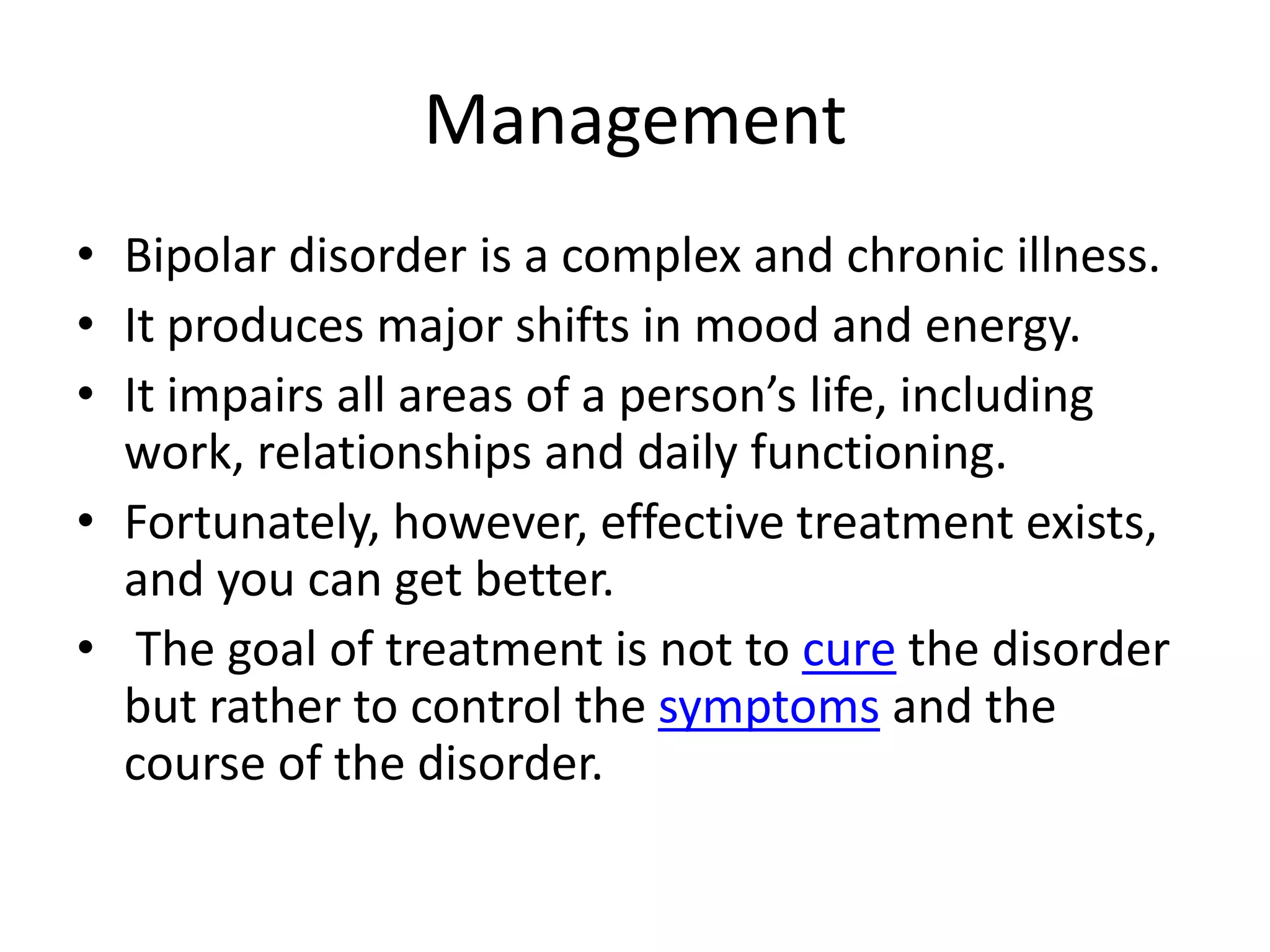 Bipolar management | PPTX