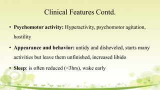 Bipolar and affective disorder (mania) | PPT