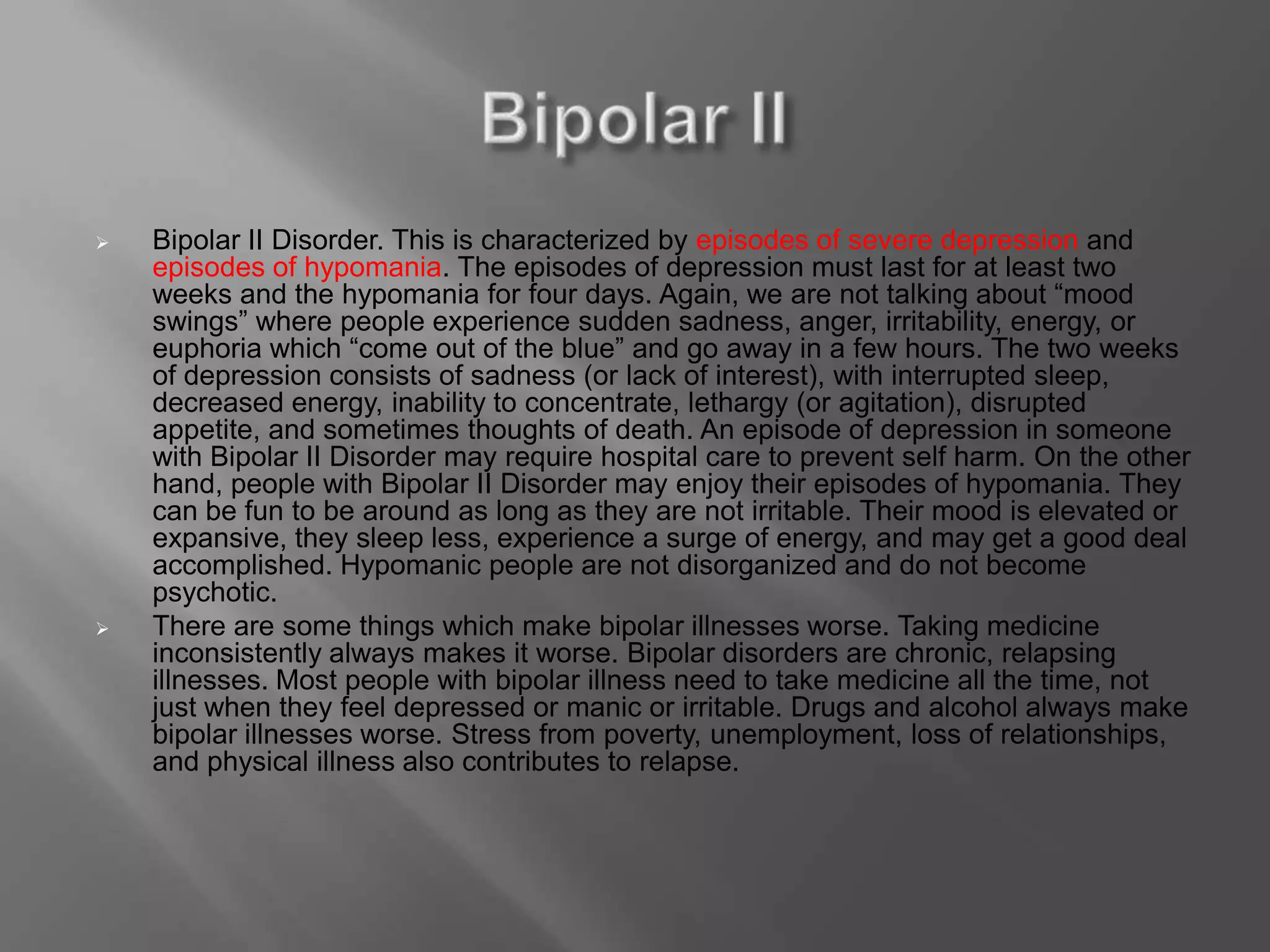 Bipolar And Alcohol Abuse Presentation | PPTX