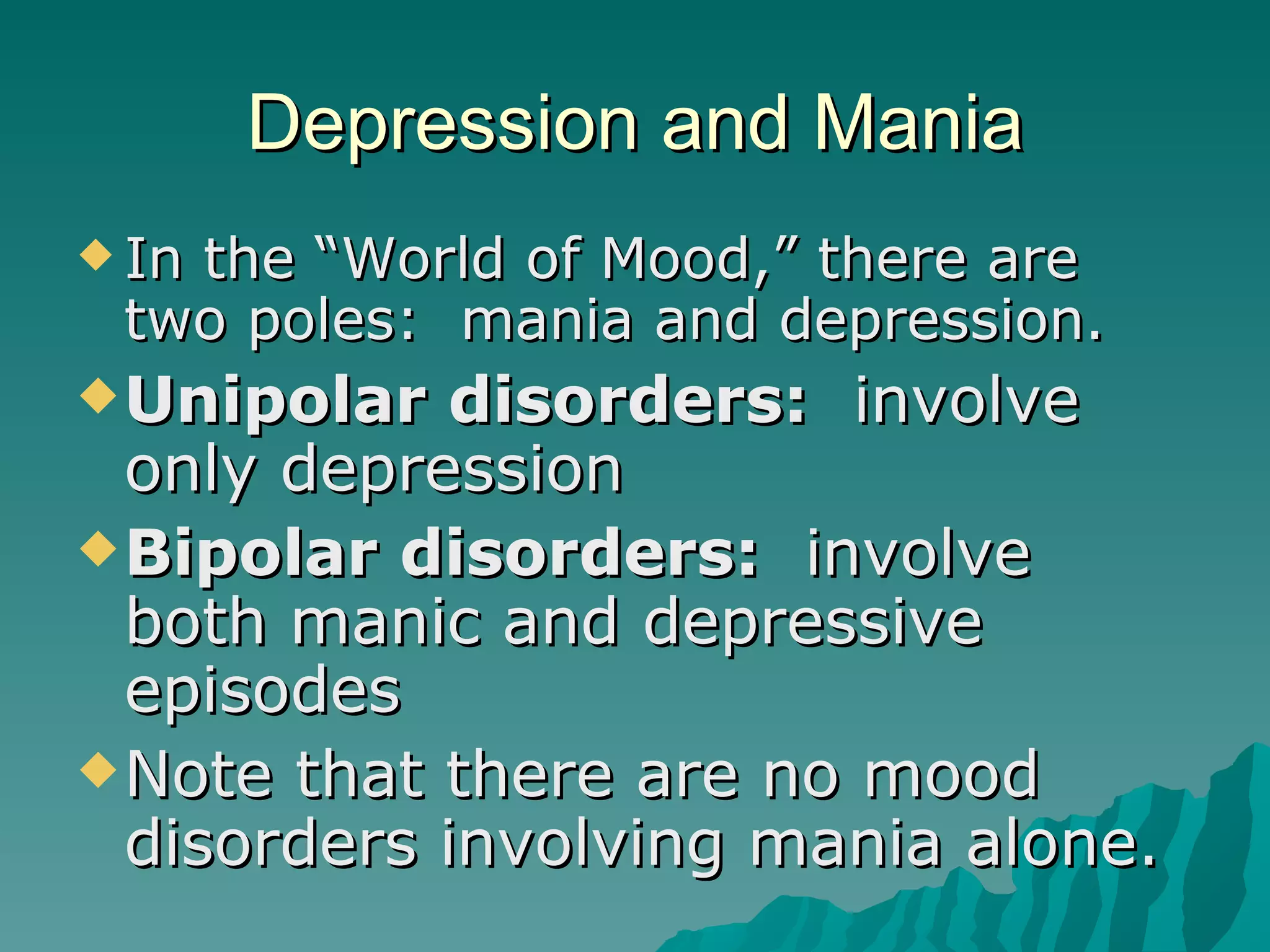 Bipolar And Mania | PPT