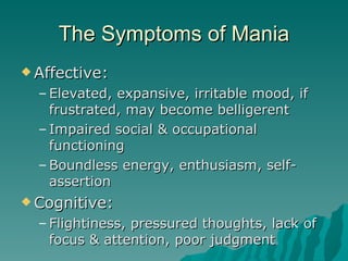 Bipolar And Mania | PPT
