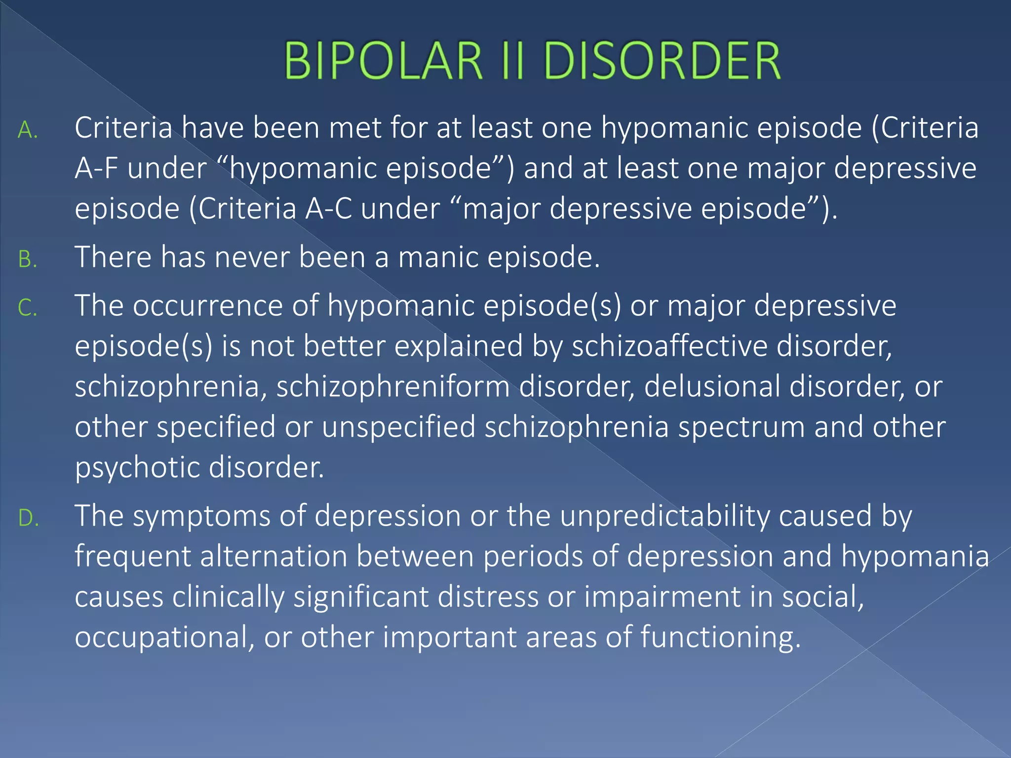 Bipolar and related disorders | PPTX