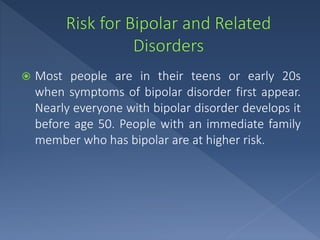 Bipolar and related disorders | PPTX