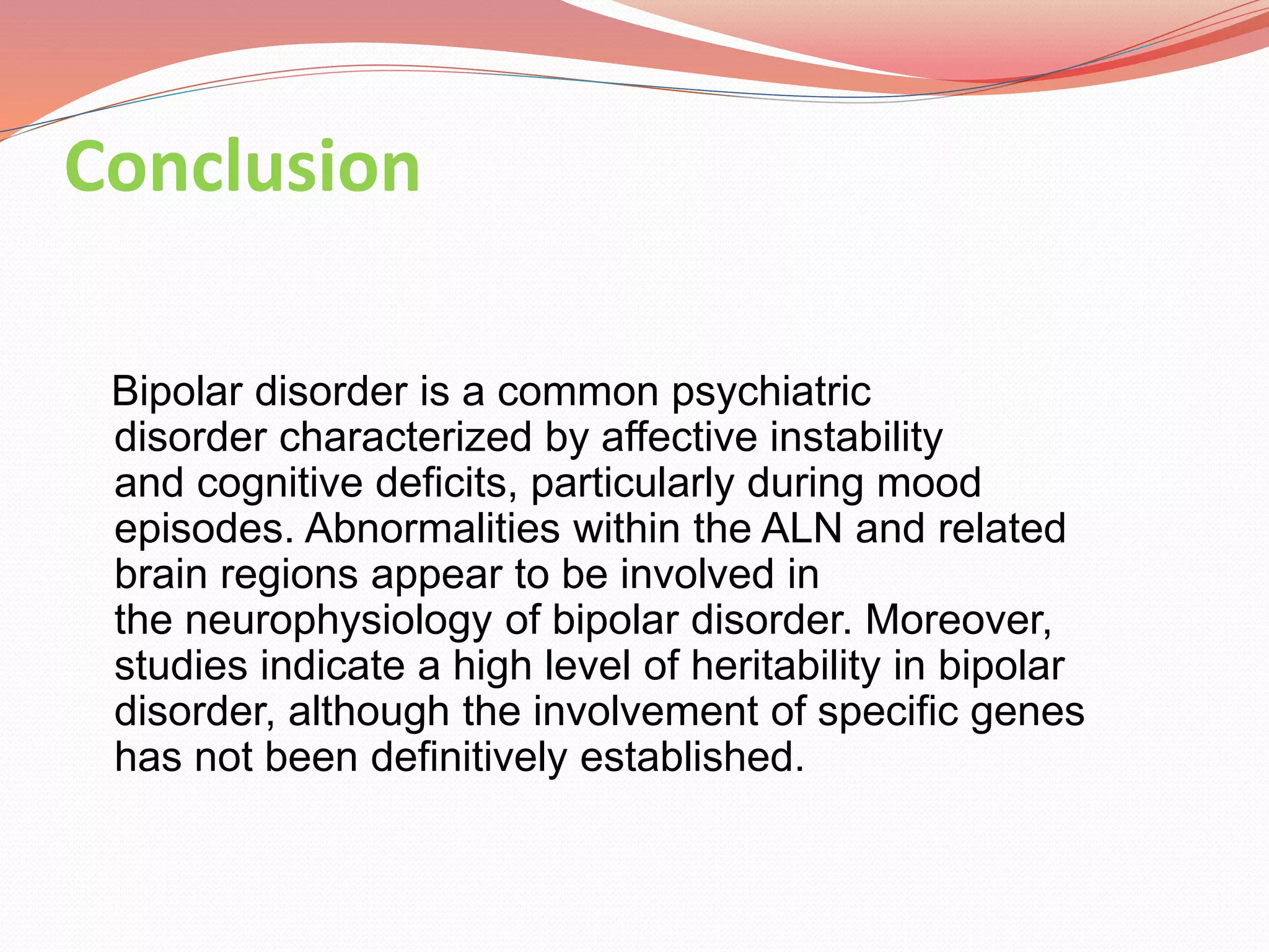 Bipolar and related disorders | PPTX