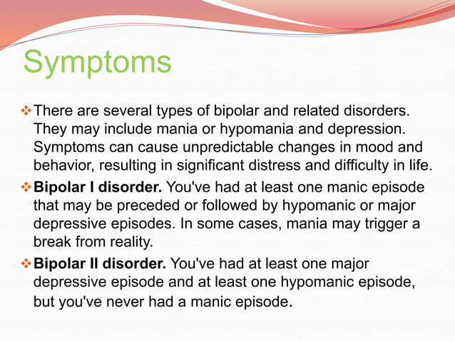Bipolar and related disorders | PPT