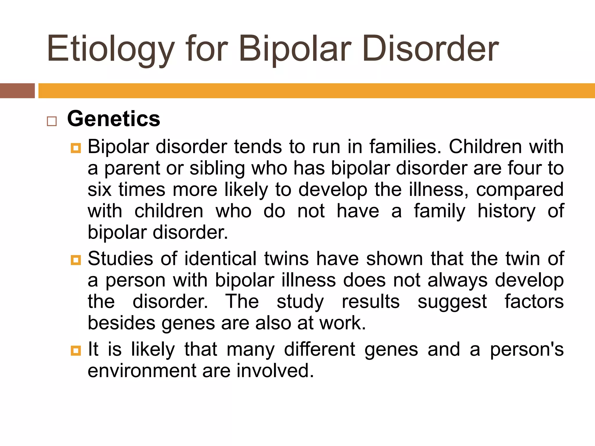 Bipolar Disorder | PPTX