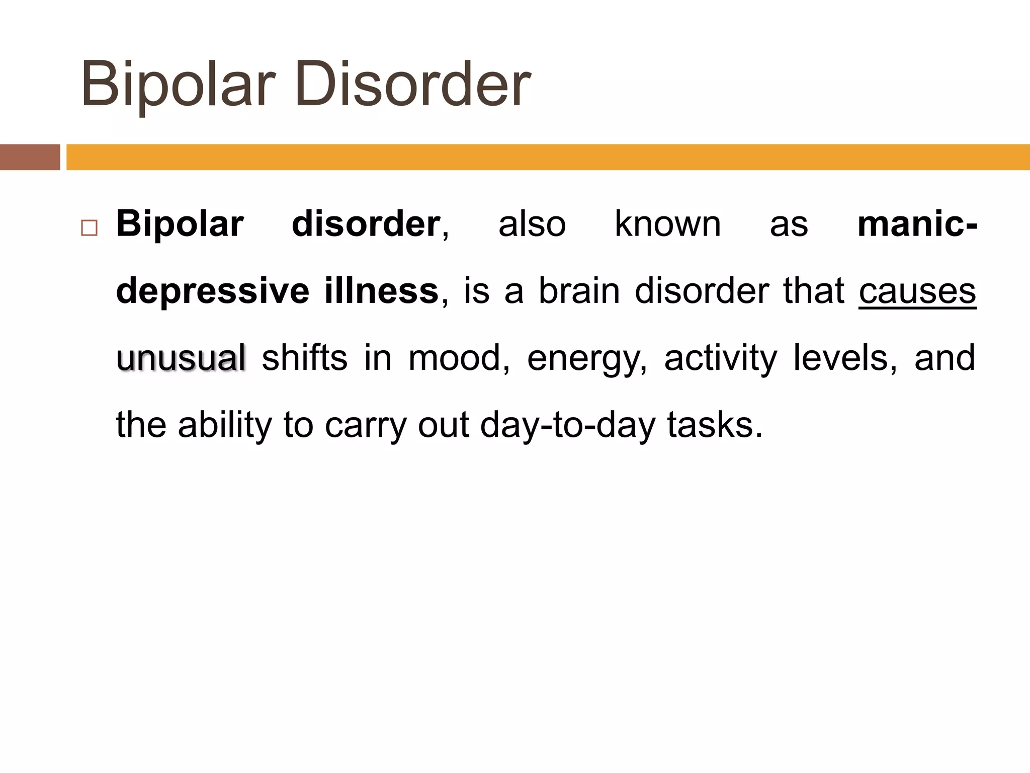 Bipolar Disorder | PPTX