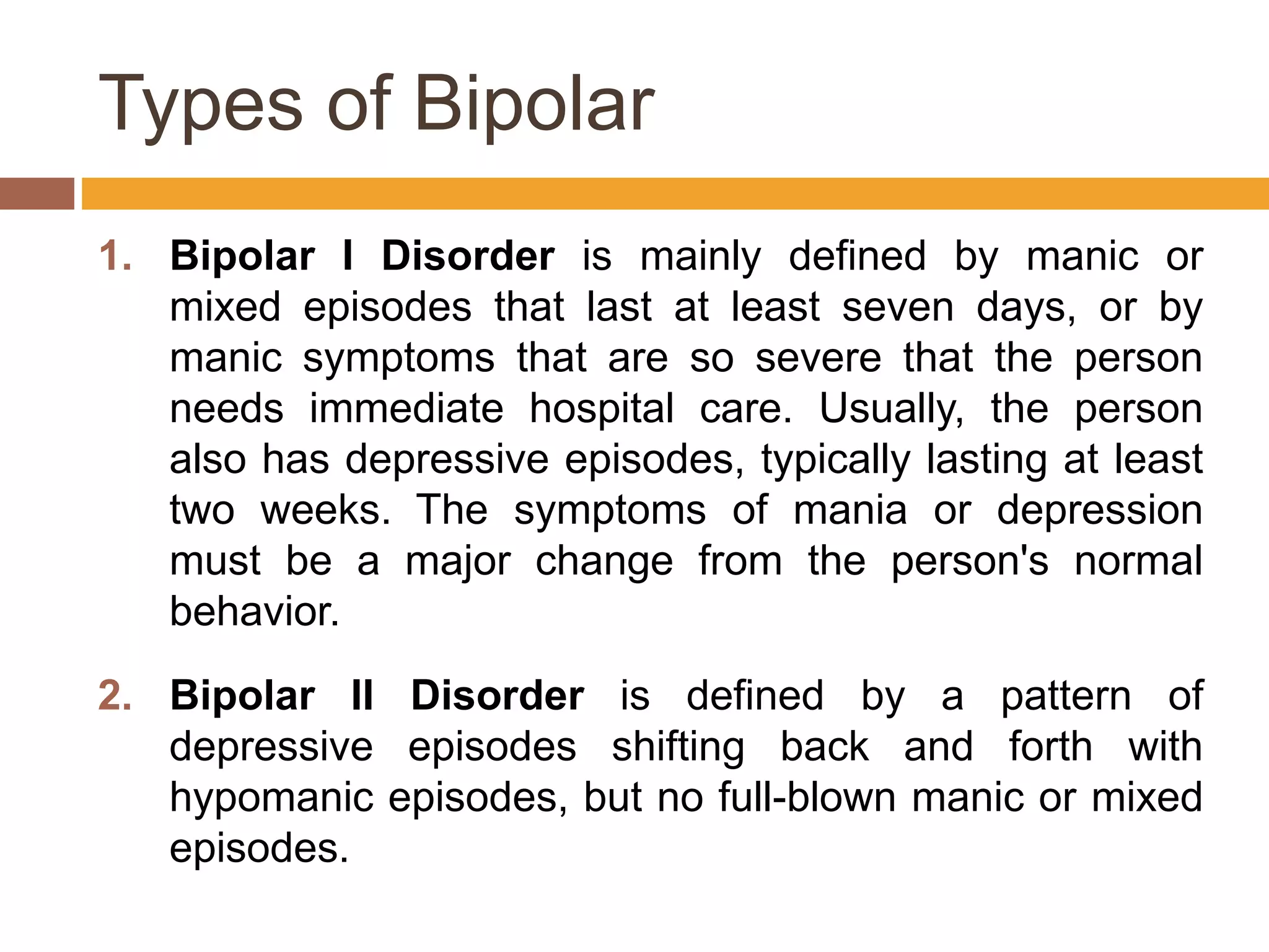 Bipolar Disorder | PPTX