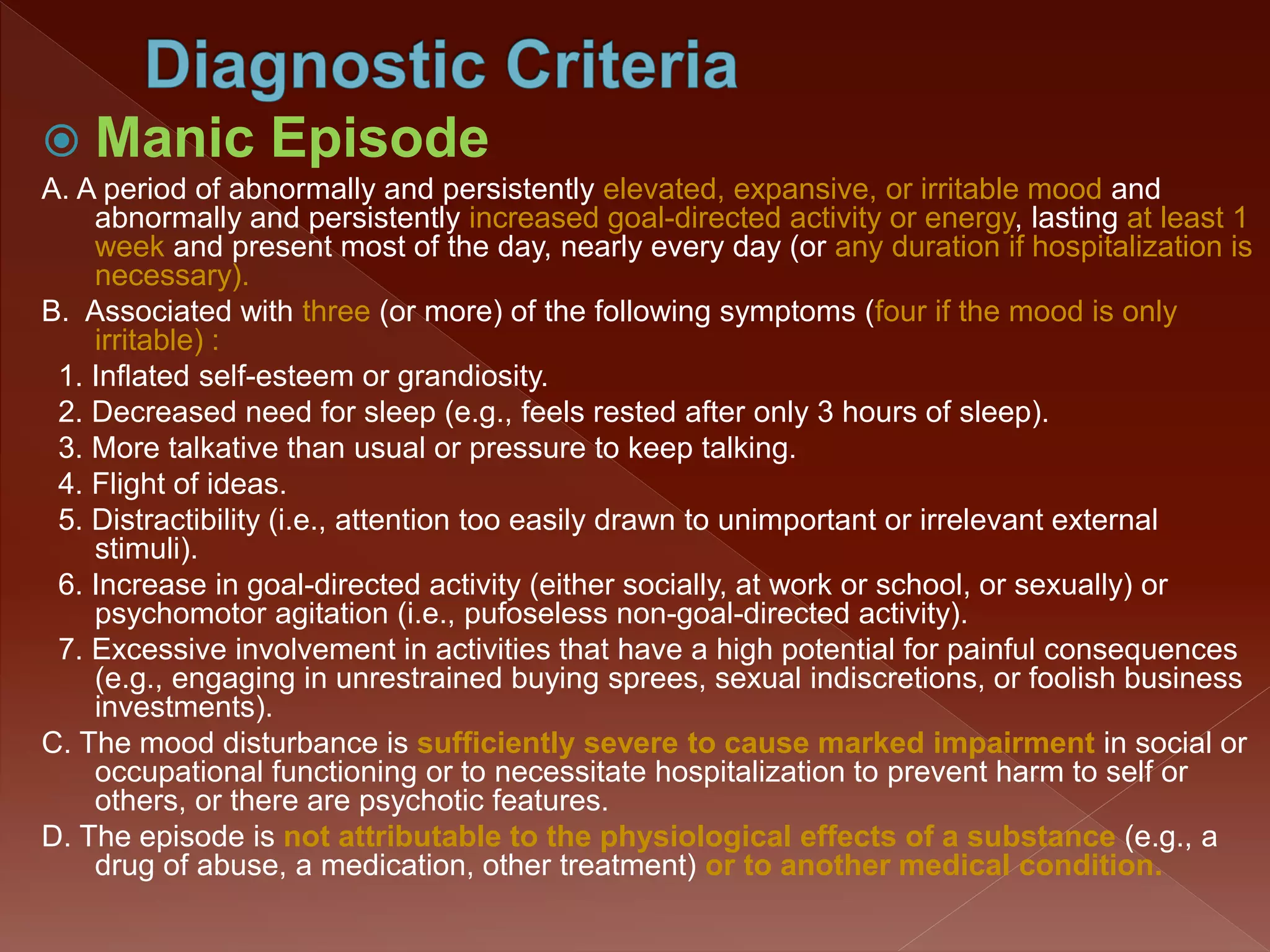 Bipolar and related disorders | PPTX