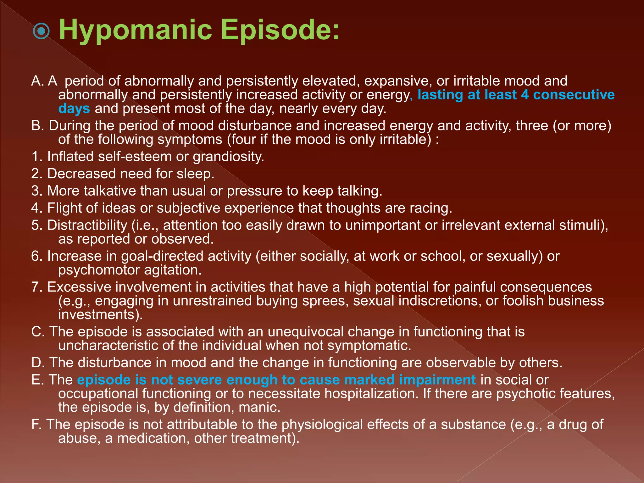 Bipolar and related disorders | PPTX