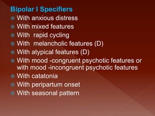 Bipolar and related disorders | PPTX