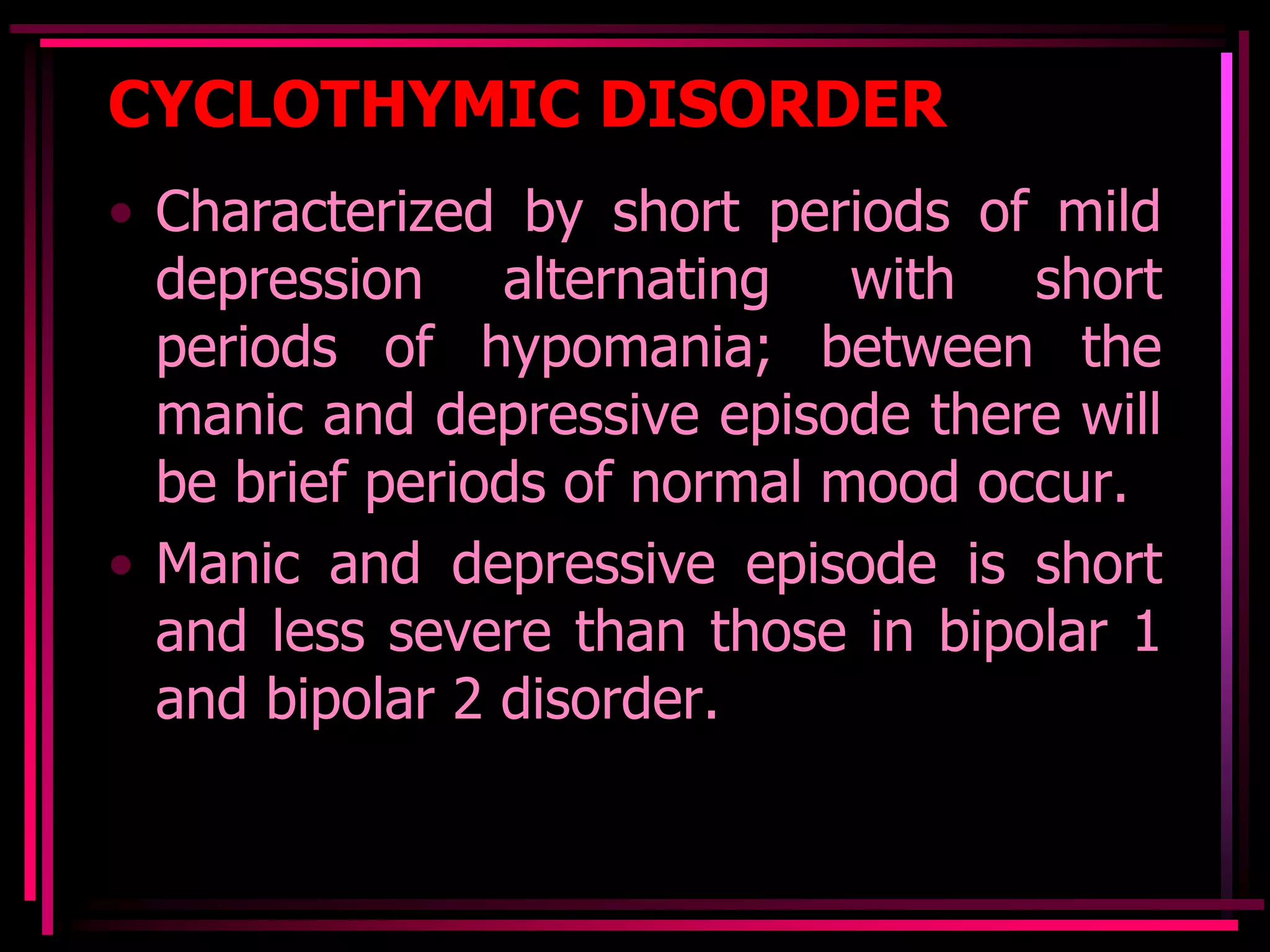 Bipolar disorder | PPTX