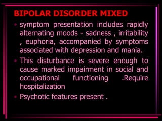 Bipolar disorder | PPTX