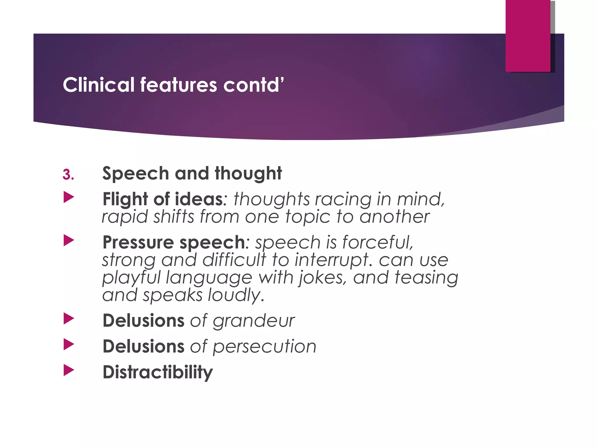 Bipolar disorder Lecture notes ppt | PPT