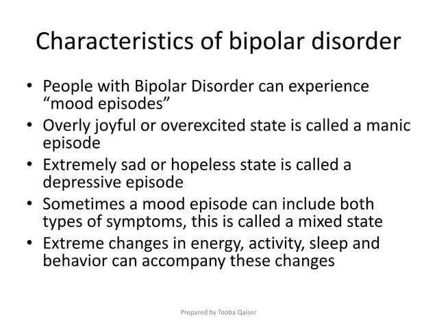 Bipolar disorder | PPT