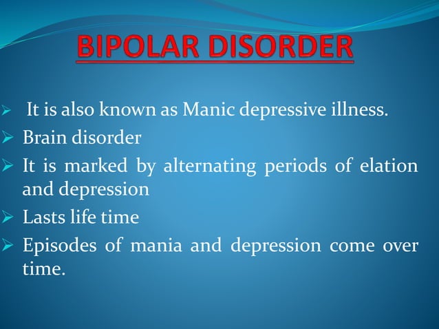 Bipolar disorder | PPT