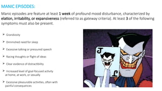 BIPOLAR DISORDER.pptx - causes,types symptoms, and treatment | PPTX