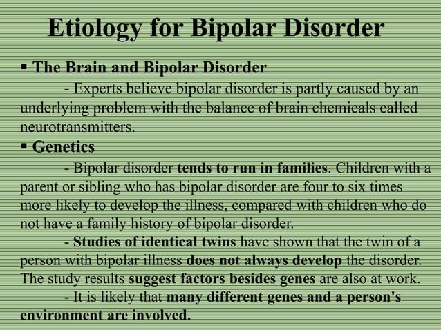 Bipolar Disorder - Rivin | PPTX | Brain and Nervous System Disorders ...