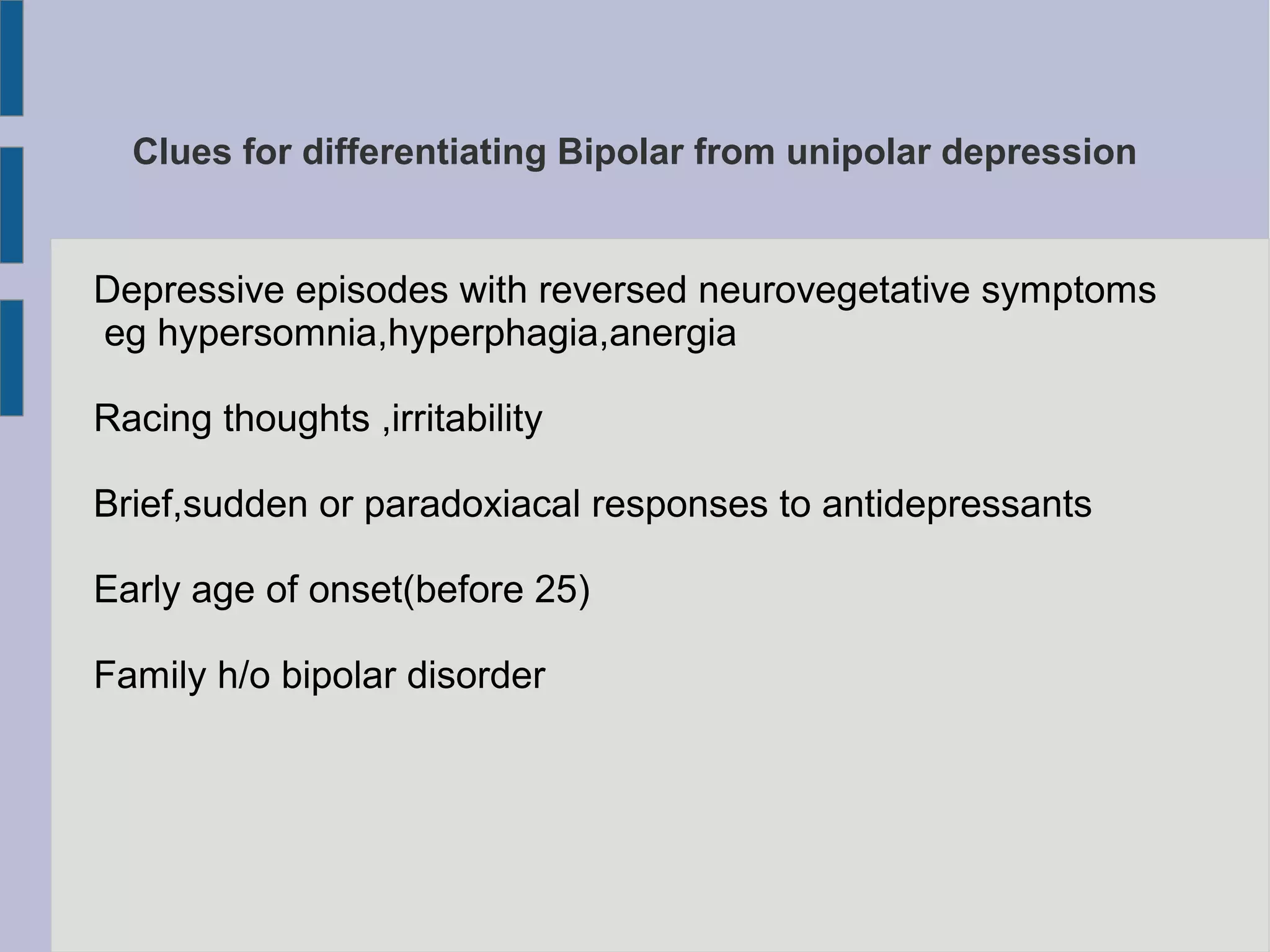 Bipolar disorder by dr ajay nihalani | PPT | Mental Health | Diseases ...