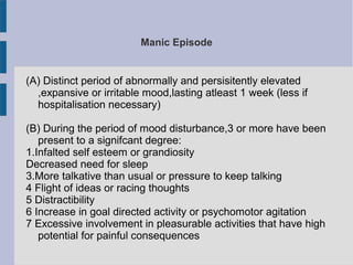 Bipolar disorder by dr ajay nihalani | PPT | Mental Health | Diseases ...