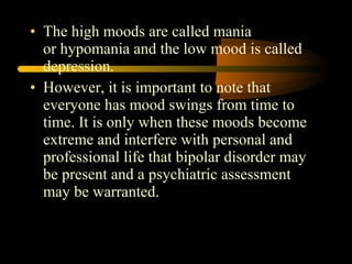 Bipolar disorder, depression & History | PPT