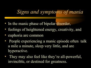 Bipolar disorder, depression & History | PPT