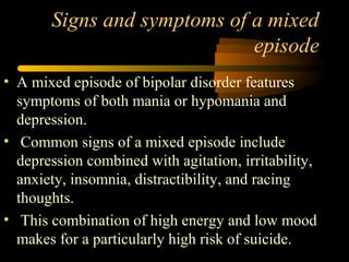 Bipolar disorder, depression & History | PPT