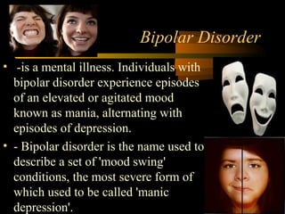 Bipolar disorder, depression & History | PPT