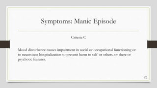 Bipolar disorder distance learning ceu wo vids | PPT