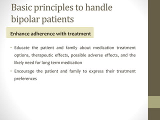 Bipolar disorder management | PPTX