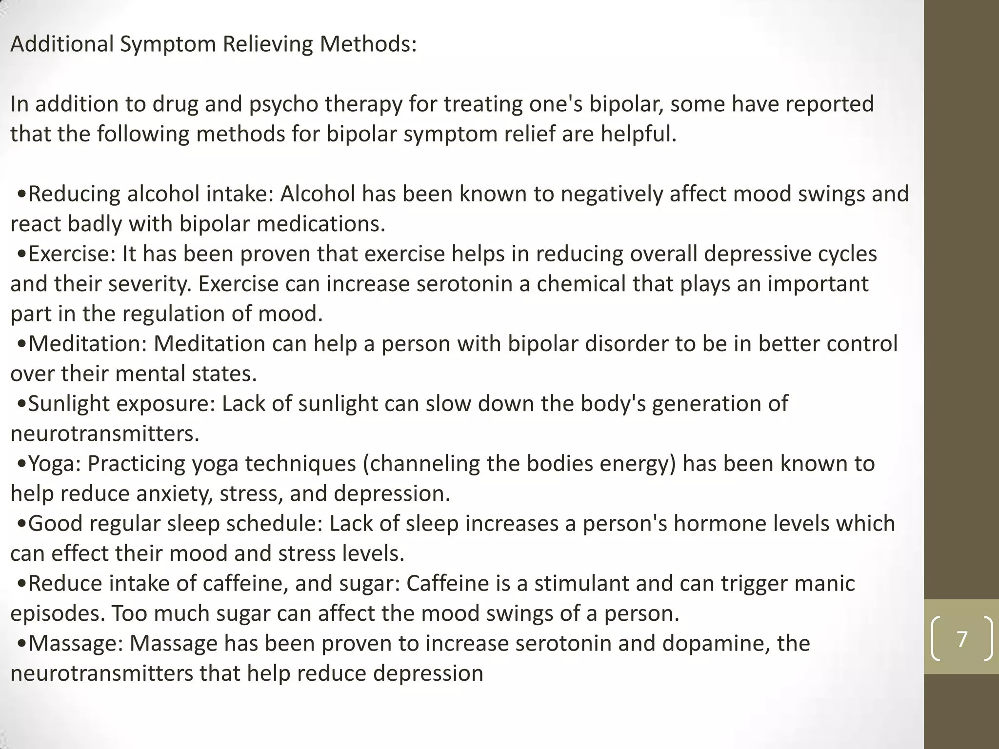 Bipolar disorder treatment | PPTX