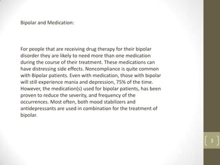 Bipolar disorder treatment | PPTX