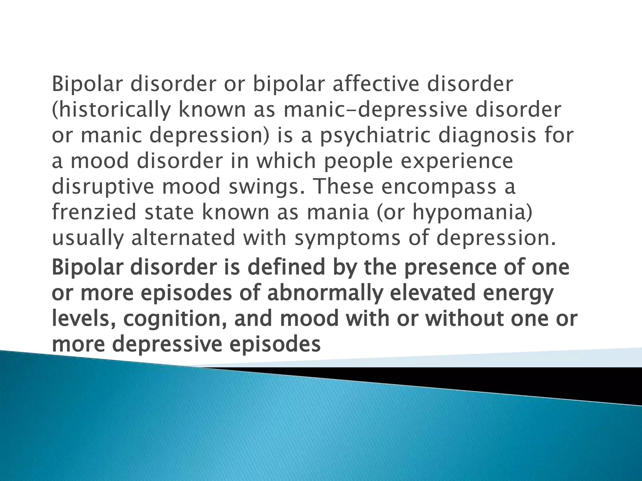 Bi polar effective Disorder | PPTX