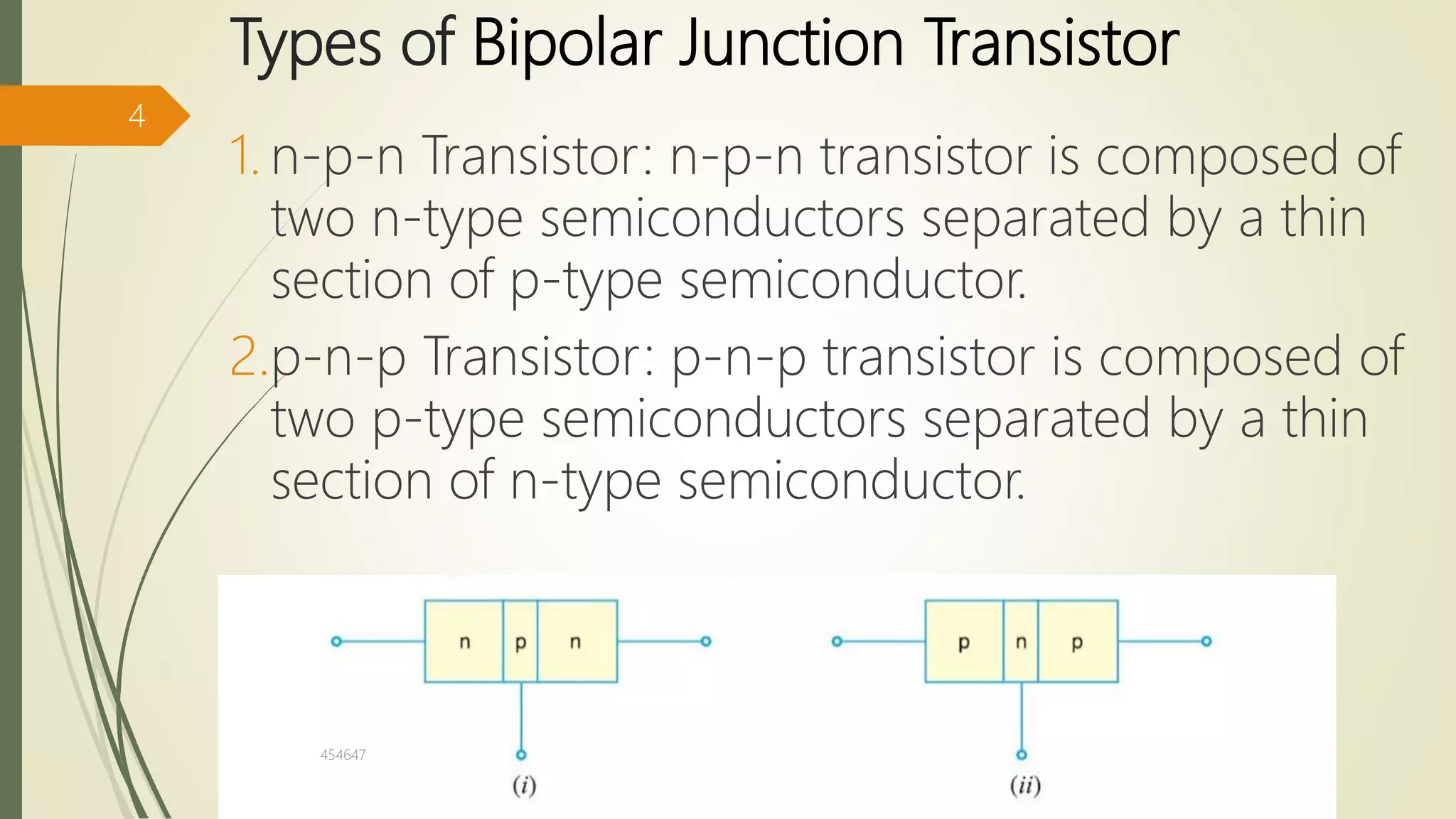 Bipolar junction transistor | PPTX | Chemistry | Science