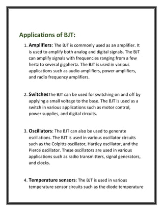 Bipolar Junction Transistor.pdf | Consumer Electronics | Technology & Computing