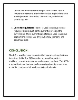 Bipolar Junction Transistor.pdf | Consumer Electronics | Technology & Computing