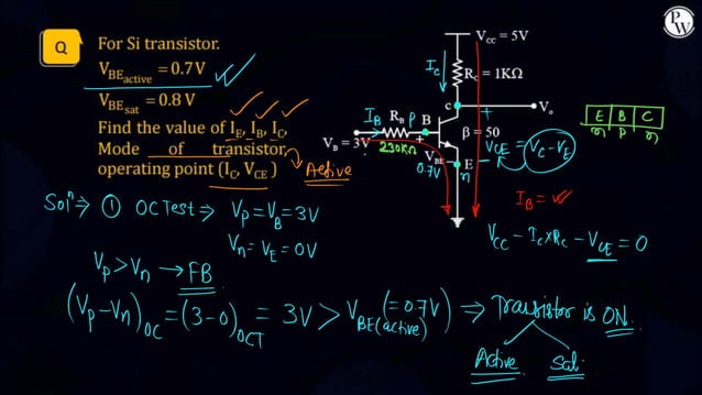 Bipolar Junction Transistor 04 _ Class Notes __ (Ashoka B - AE_JE ...